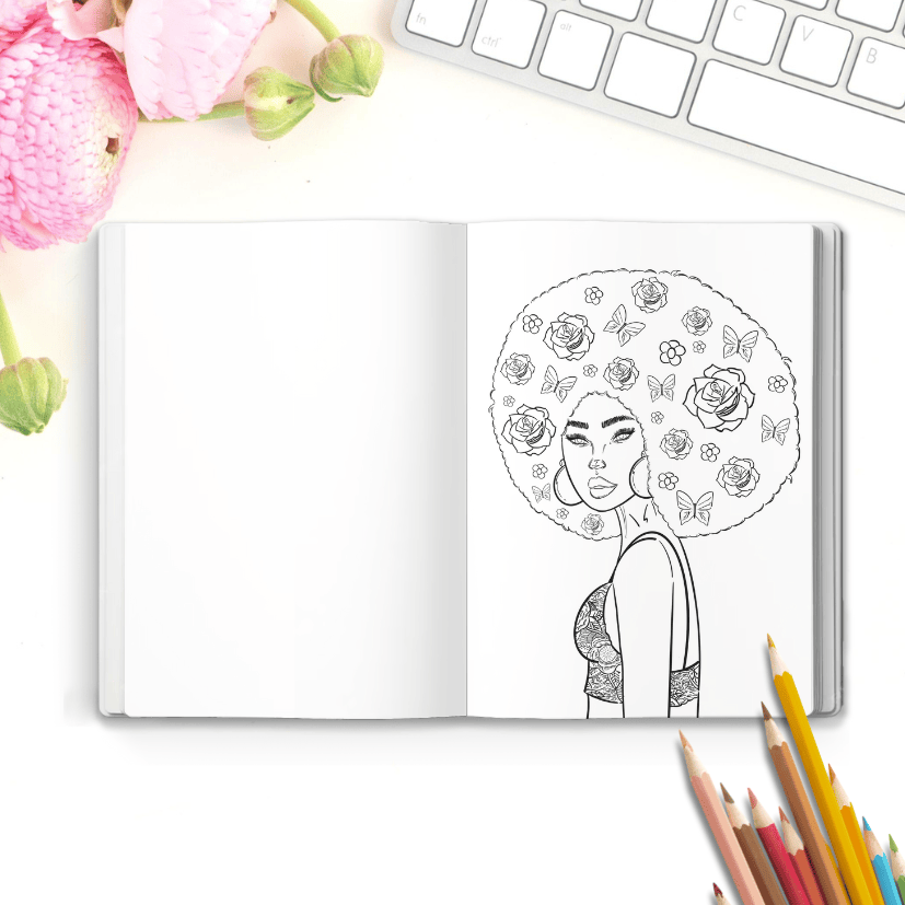 Cahier de coloriages - I'm that girl! - Edition petits défauts -20% – Afro Garden